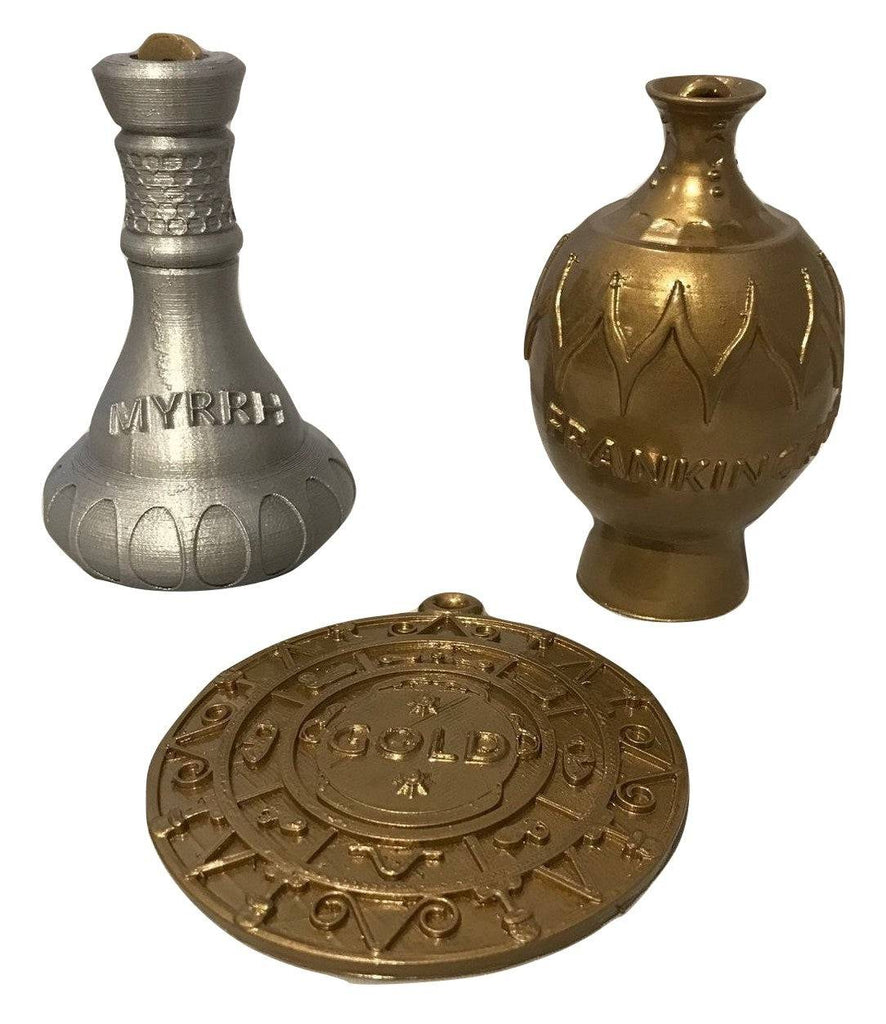 Wise Men Set : Gold, Frankincense And Myrrh Stage Props / Decoration ...